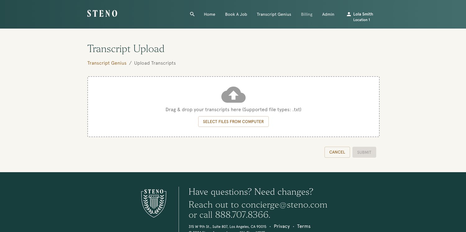 Transcript Genius: AI-Powered Transcript Analysis | Steno
