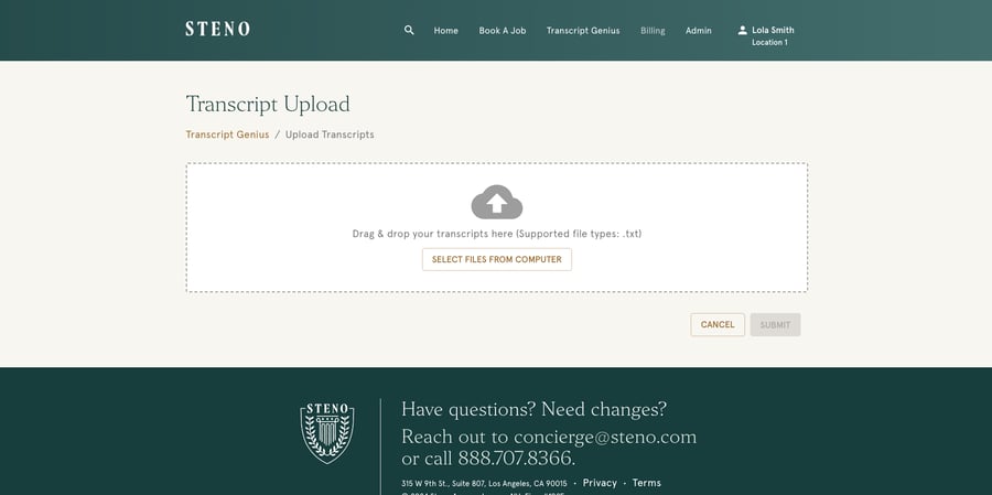Transcript Genius: AI-Powered Transcript Analysis | Steno